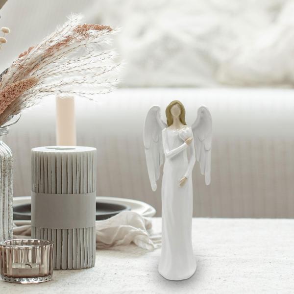 説明:[樹脂素材]天使の置物は樹脂で手作りされており.軽量.手描き.滑らかな仕上がりです.[サイズ情報]アンジュガーデンの彫刻の寸法は約6.5cmx17.8cm/2.56インチx7.01インチ.高さ17.8cm/7.01インチです.[手工芸...