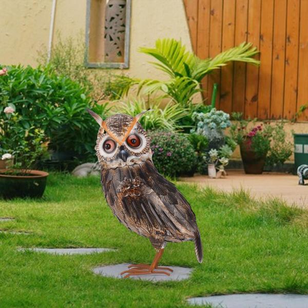 説明:[高品質素材]:庭のフクロウの像は高品質の鉄素材で作られており.耐久性があり.絶妙なデザインで.庭の装飾に最適です.[素晴らしい仕上がり]:金属製の鳥の立像.詳細でリアルな外観.絶妙な処理.高級なファッション.[屋内屋外装飾]:フクロ...