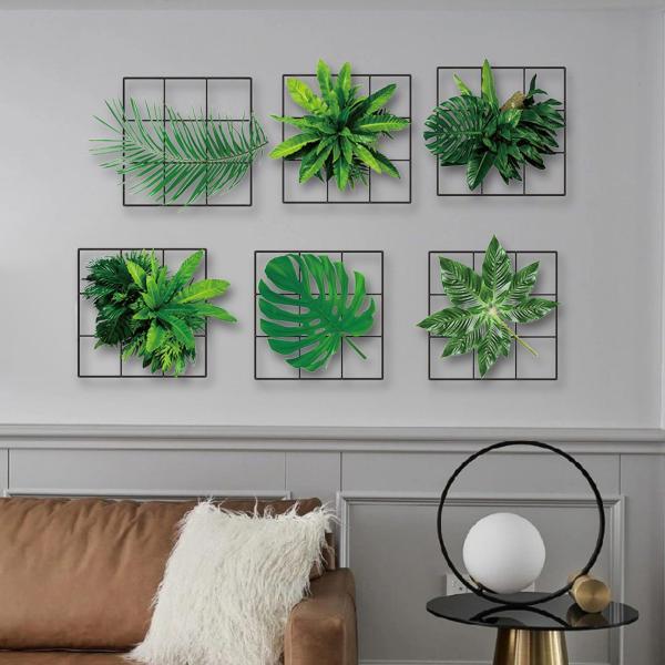 説明:[PVC素材]緑の葉のウォールデカールはPVC素材.自己粘着ビニール製で.防水性がありお手入れが簡単です.サイズは60cmx90cm/23.62インチx35.43インチ(6つの異なるパターンが含まれます). [DIYステッカーデカール...