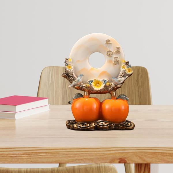 説明:[素材]: 中国の祝福された柿の像のホームデコレーションクラフトは樹脂製で.軽量で丈夫で.滑らかな仕上がりが全体的な優雅さを高めています. [縁起の良い飾り]:中国の装飾的な柿の像はテーブルを飾るために使用され.自宅.オフィス.リビン...