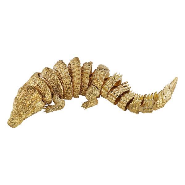 説明:[素材]ワニの置物の室内装飾品は銅素材で作られており.環境に優しく丈夫で.長期間保管できます. [可動関節]このガーデン像はワニをイメージしてデザインされており.本物そっくりで鮮やかでユニークです.ワニはすべて可動関節を備えています....