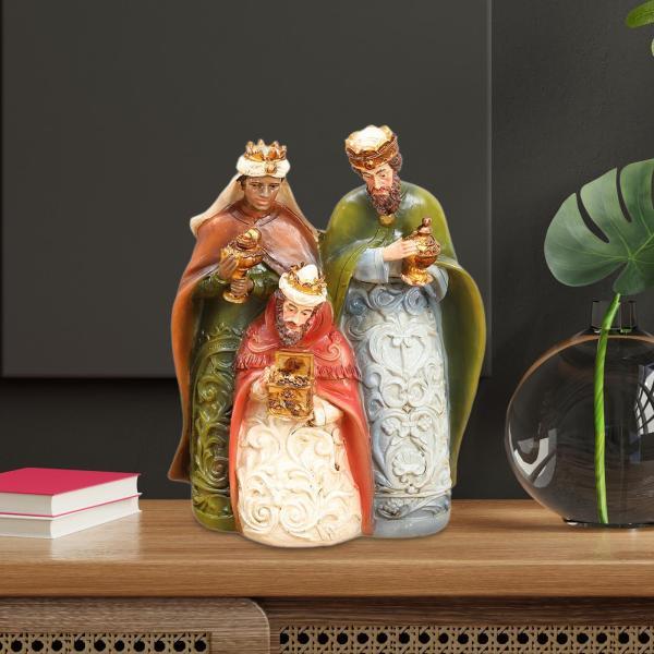 説明:[プレミアム素材]: クリスマスの置物は樹脂素材で作られており.品質が信頼でき.丈夫です. [ホームデコレーション]: キリスト降誕シーンのフィギュアは.パーティー.ホームデコレーション.ホリデーデコレーション.宗教的な装飾などに最適...