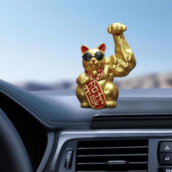 説明:[クリエイティブなデザイン]: クリエイティブで面白い.力強い大きな筋肉の腕を持つ招き猫の置物.風水は幸運.富.幸運をもたらします. [風水像]: 楽しい装飾品であるだけでなく.幸運の象徴でもあり.美しい意味を含んでいます.招き猫は富...