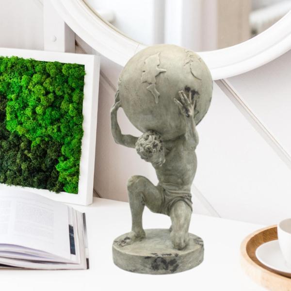 説明:ギリシャの巨神像の装飾.ヨーロッパ風のキャラクター装飾工芸品の天使の装飾品リアルなディテール - 滑らかなボディライン.美しく生き生きとした表情美しく丈夫な外観.質感が良く.適切なサイズで.棚やテーブルに置くことができます.家庭.オフ...