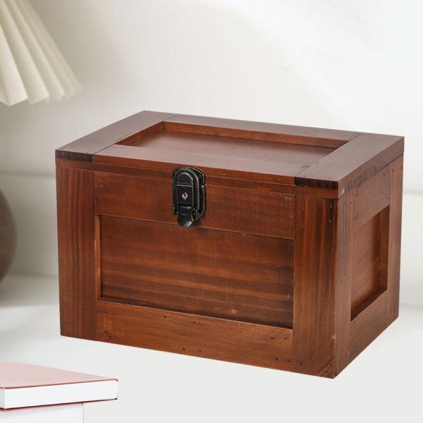 説明:[プレミアム素材]: 装飾収納ボックスは木製素材でできており.耐摩耗性.防塵性.頑丈で長期間使用できます[ヴィンテージ装飾]: ヴィンテージ木製収納ボックスコンテナ.素朴な質感とヴィンテージの外観が家の装飾に美学を加え.ノスタルジック...