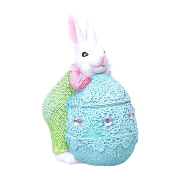 説明:[イースター装飾]: 素敵なイースターバニーとイースターエッグの置物は.イースター装飾にかわいく加えられ.ユニークなイースター要素が強いお祭りの雰囲気を加えます[ユニークなデザイン]: 漫画のイースターエッグとウサギの像.繊細なディテ...