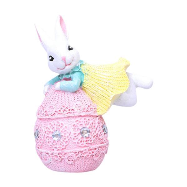 説明:[イースター装飾]: 素敵なイースターバニーとイースターエッグの置物は.イースター装飾にかわいく加えられ.ユニークなイースター要素が強いお祭りの雰囲気を加えます[ユニークなデザイン]: 漫画のイースターエッグとウサギの像.繊細なディテ...