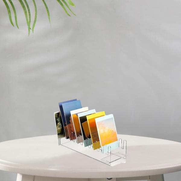 説明:[製品リスト]: グリーティングカードディスプレイスタンド 1 個.27cmx8.5cmx13cm[透明アクリル素材]: グリーティングカードディスプレイスタンドは透明アクリル素材でできており.カードのデザインを引き立て.ディスプレイ...