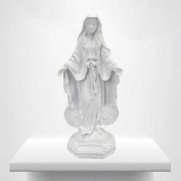 説明:[マリアの置物]: 美しいディテール.滑らかで詳細なラインを備えたこの宗教的な置物は.この彫刻を鮮やかに見せます[高品質の素材]: マリアの像は樹脂素材.ミニマリストなデザイン.優れた職人技.優れた質感で作られています. .サイズ:9...