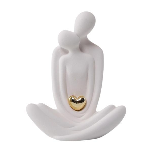 説明:カップルの彫刻]:抽象カップルの像は暖かく.滑らかで.テクスチャであり.現代のテーブル装飾として芸術的なタッチを追加します色.そして長い間使用できます[バレンタインデーの飾り]:甘い愛するカップルの像は.家.寝室.リビングルーム.勉強...