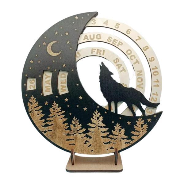 説明:[素材]: 回転式ムーンディスクカレンダーは木材で作られており.丈夫で耐摩耗性があり.細かい仕上がりで変形しにくく.長寿命です. [装飾]: 木製の万年カレンダーは.おしゃれな装飾品であるだけでなく.家.お祭り.パーティーの興味深い装...