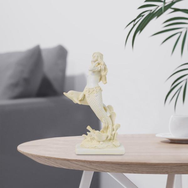 説明:[素材]: 人魚像は樹脂素材で作られており.丈夫で壊れにくく.長い使用時間を保証します. [クリエイティブなデザイン]: この樹脂製の置物は人魚のイメージで.空間の興味深い海風の雰囲気を高め.家の装飾に最適です. [ホームデコレーショ...