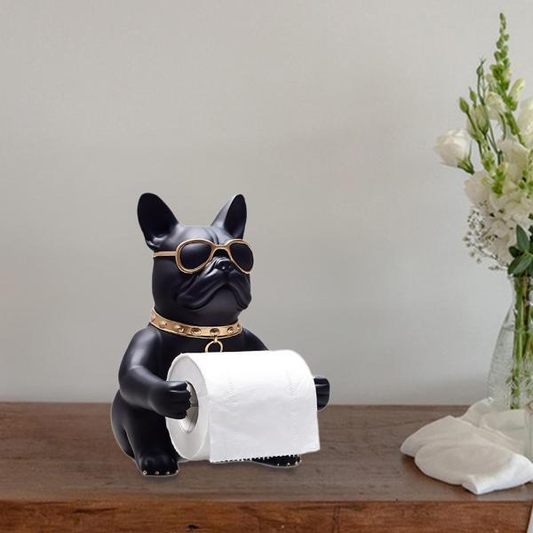 説明:[シックでリアルなデザイン]: このティッシュホルダーは.リアルな表情と細かい質感を備えたクールで愛らしいフレンチドッグデザインが特徴で.バスルームや洗面台にスタイリッシュな雰囲気を添えます. [便利な伸縮ロッド]: 伸縮性のある伸縮...