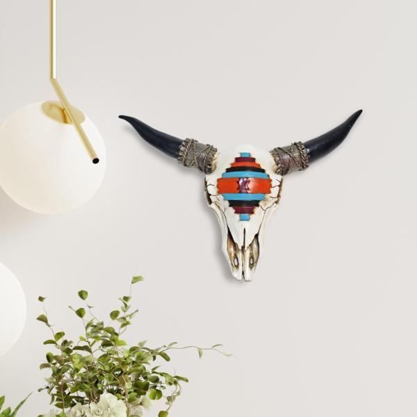 説明:[優れた樹脂の職人技]: 人工樹脂の牛の頭蓋骨の壁装飾は.見た目が良く.色が鮮やかで.形も良く.家の空間に本物らしさを加えます. [サイズ]: 45.2cmx7.8cmx31cm/17.80インチx3.07インチx12.20インチ.存...