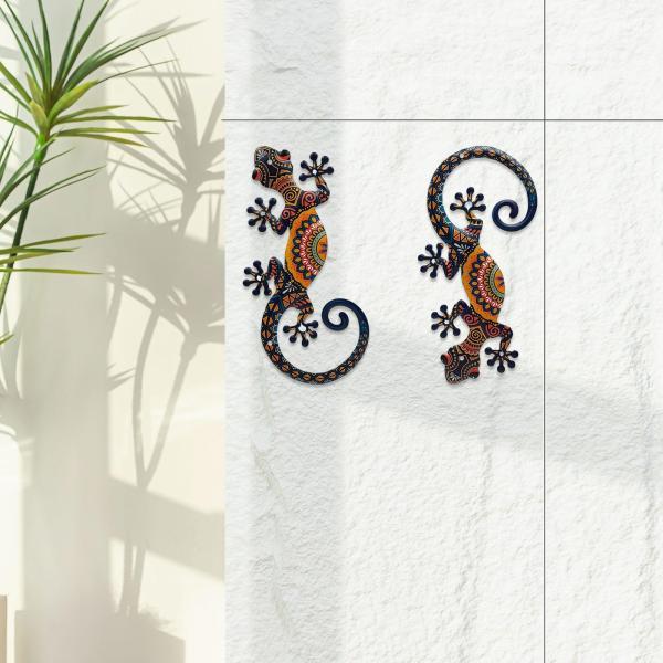 説明:[鮮やかなヤモリの壁飾り]: カラフルなヤモリの壁掛け飾りでご自宅に美しい色彩を添え.どんなお部屋にも活気と活気をもたらすようデザインされています. [素材]: ヤモリの壁飾りは鉄素材で作られており.丈夫で.長い間.今日最も人気のある...