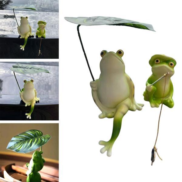 説明:[クリエイティブなデザイン]このセットには.蓮の葉を持ったカエルと小さな竿で釣りをしているカエルのフィギュアが2体入っています.遊び心のあるポーズは.車.机.庭など.どんな空間にも活気を与えます. [樹脂工芸]樹脂とプラスチックで作ら...