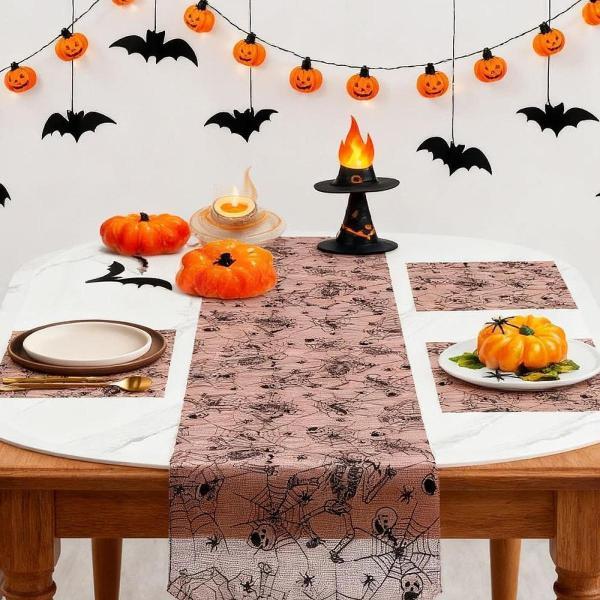 説明:[高品質素材]: このハロウィンテーブルランナーはメッシュ製で.耐摩耗性があり.柔らかく.手触りが快適で.何年も使用できます. [素敵な職人技]: このハロウィンデコレーションは.クラシックなハロウィン柄デザインを採用し.刺繍が施され...