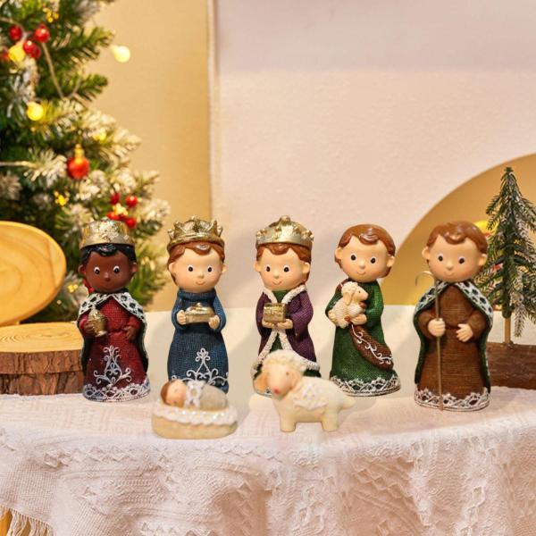 説明:[素材]クリスマスの降誕フィギュア彫刻は樹脂素材で作られており.手描きで軽量です. [クリスマスの置物]クリスマスの降誕の置物はイエスの降誕を反映しており.クリスマスの真の意味を祝い.あなたの家に精神と喜びをもたらします. [装飾]樹...