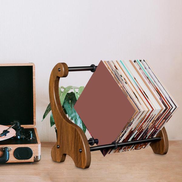 説明: [広々とした]ビニールレコード収納ラックは最大60枚のビニールレコードを収納でき.熟練したコレクターでも.音楽旅行を始めたばかりでも.コレクションを整理して簡単にアクセスできます. [品質素材]高級無垢材から作られたこのレコードホル...