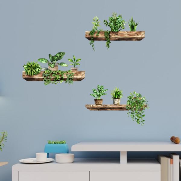 説明:[クリエイティブなデザイン]グリーンプラント ウォールステッカーは.棚の模様が付いたユニークな植木鉢が特徴で.寝室やリビングルームの装飾に自然と創造性のタッチを加えます. [簡単貼り付け]セルフペースト式のウォールステッカーなので.素...