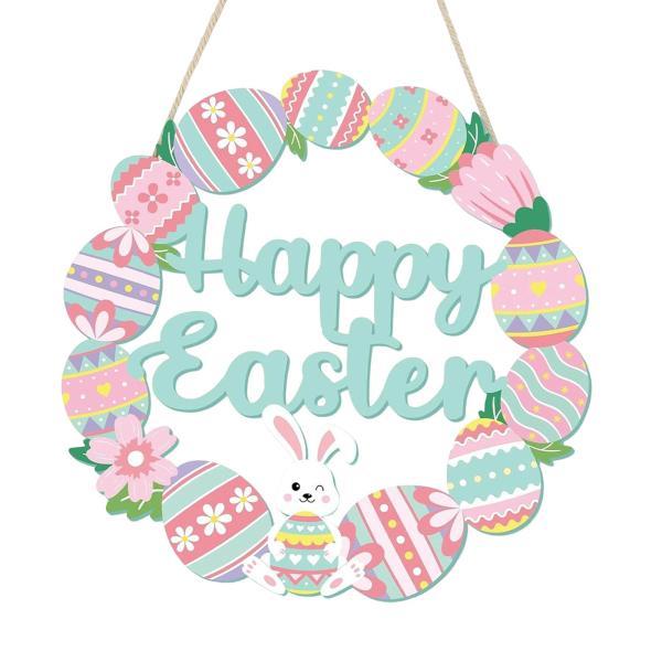 説明:[商品サイズ]: イースター木製吊り下げサイン.サイズ約25cm×25cm×0.5cm/9.84インチ×9.84インチ×0.20インチ.玄関.壁.窓などに掛けるのに最適です. [イースターデコレーション]: イースタードアサインは.新...