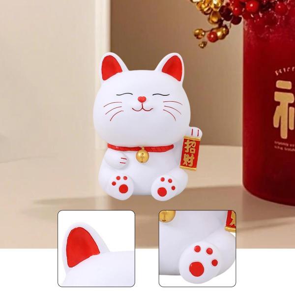 説明:[鮮やかなスタイル]: かわいい漫画の招き猫の像は.細かい細工と鮮やかなディテールを備え.面白くて創造的で.家庭やオフィスの装飾に最適で.暖かい雰囲気を添えます. [多機能]: 繊細な装飾彫刻であるだけでなく.貯金箱としても使えます....
