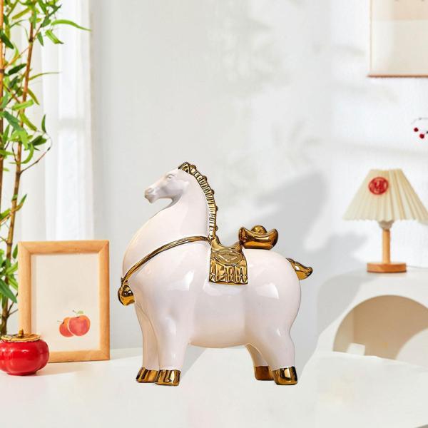 説明:[芸術的なデザイン]: エレガントな馬の彫刻は.クリアな質感と優雅なラインが特徴で.細部までこだわって作られており.モダンな芸術的なタッチと風水の装飾が施されています. [プレミアム素材]: 高品質のセラミックで作られたこのオーナメン...