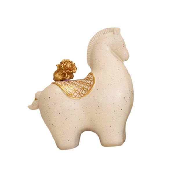 説明:[縁起の良いデザイン]: 優雅で流れるようなラインと金色のアクセントが幸運と繁栄を象徴し.どんな空間にも意味のあるアクセントになります. [回転機能]: 馬の背中には回転可能な飾りが付いており.楽しさとエンゲージメントを高めます. [...