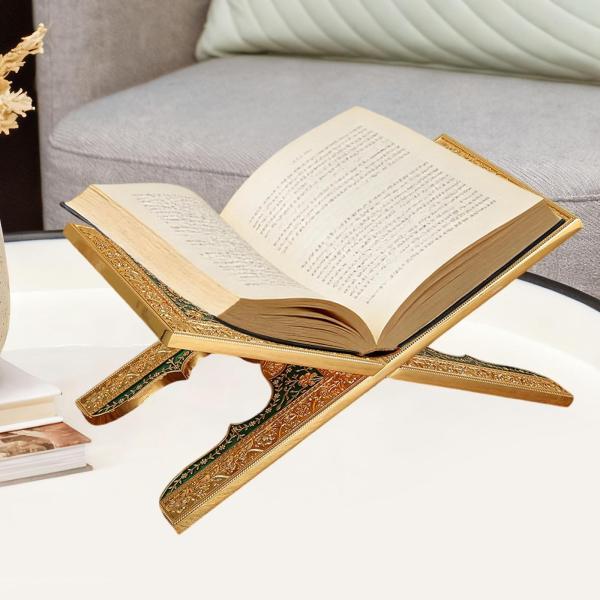 説明: [プレミアム素材]: ブックスタンドは高品質の亜鉛合金で作られており.耐久性.安定性が向上し.長期間使用できます. [エレガントなデザイン]: ブックホルダーは.複雑なヨーロッパスタイルの彫刻模様と民族風のプリントが特徴で.どんな空...