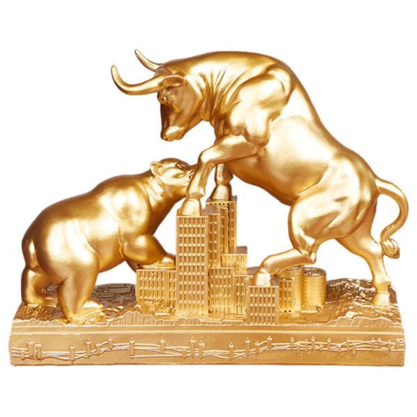 説明:[素材]: 雄牛と熊の像は樹脂素材で作られており.頑丈で耐久性があり.長い使用時間を保証します. [クリエイティブなデザイン]: このウォールストリートの雄牛の像は.雄牛と熊の戦いのデザインで.空間のユニークな雰囲気を高め.どんな空間...