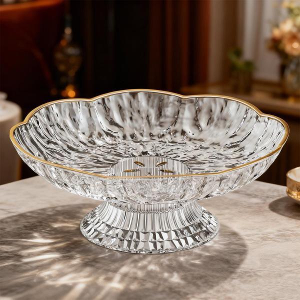 説明: [プレミアムで信頼性]: 台座ボウルはABS素材で作られており.細かく滑らかで.洗える.排水穴があり.果物.ナッツ.スナック.野菜に最適で.長期間使用できます. [スタイリッシュな外観]: フルーツボウルはエレガントでクラシックなデ...