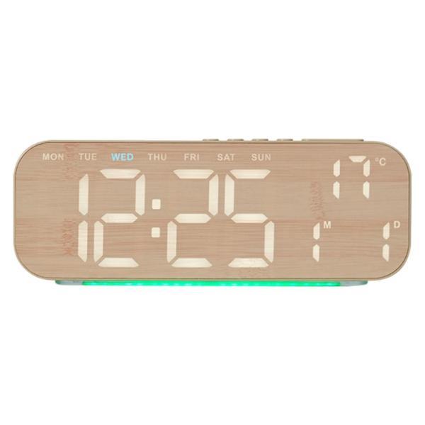 説明: [製品]デジタル目覚まし時計は.時間.日付.曜日.温度を1つの大きなLED画面に表示し.見やすくなっています. [ライト付き]デジタル時計は5色のアンビエントライトを備え.4段階で明るさを調節でき.ムードや常夜灯を演出できます.必要...