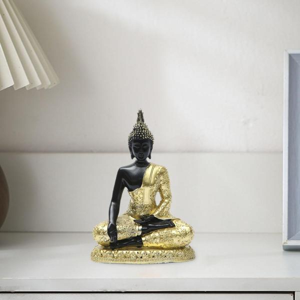 説明: [高品質素材]この仏像は高品質の樹脂素材で作られており.滑らかで丈夫で壊れにくいです. [仏像]精巧な職人技.質感のある外観のディテール.温かみのある雰囲気を醸し出します.屋内または屋外の空間に美しい彫刻を加えることができます. [...