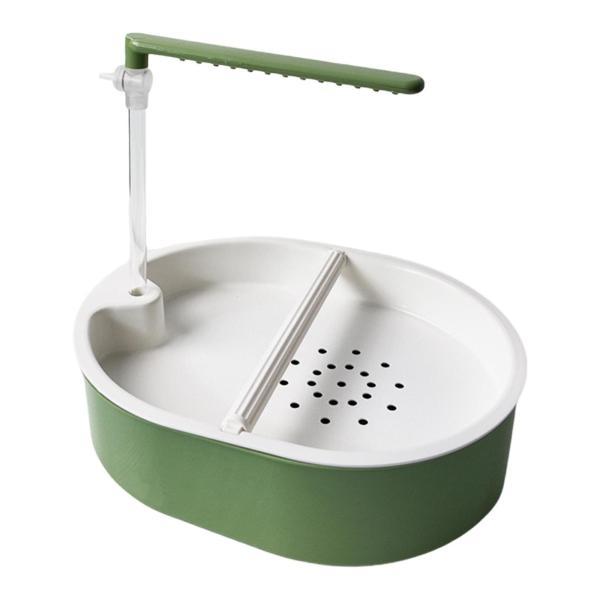 説明: [自動設計]: パロットバスタブには.水流を調節できるダブルレインシャワーチューブと.十分な水流を実現する26個の水出口が備わっており.爽やかな雨のようなシャワーを作り出し.オウム.九官鳥.オカメインコなどの鳥が快適に入浴できるよう...