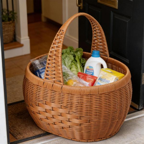 説明: [素材]軽量でありながら丈夫なPP素材で作られたこの手編みバスケットは.長期間の耐久性と日常使いに最適です. [芸術的な装飾]ユニークな手織りのデザインが特徴のこの多用途収納バスケットは.ご自宅のインテリアに素朴な魅力を添え.カント...