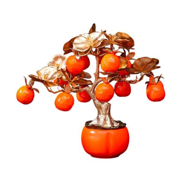 説明: [耐久性]樹脂とPPで作られたこのオレンジ色の装飾アレンジメントは.頑丈で耐摩耗性に優れ.長持ちします. [お祝い]中国の旧正月のお祝いのための風水柿の木の像は.鮮やかなデザインで.ご自宅やイベントに喜びと繁栄の雰囲気をもたらします...