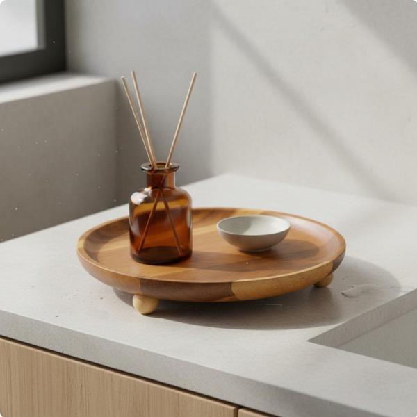 【高品質な素材】: 厳選された天然のアカシアを使用した家庭用収納用品で、耐久性に優れ、使うほどに味わいが増す美しい木目が特徴です。【多機能な用途】: 玄関での鍵置きやアクセサリーの保管、さらにはお菓子やパンを乗せる小物入れとして、日常のあら...