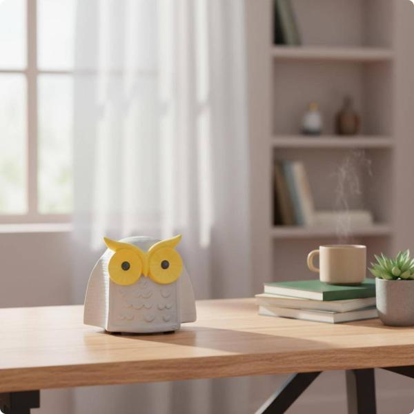 【Material】: レジン製の半弧フクロウオブジェで、手に取ったときにほどよい重みと細かな質感が伝わる、上品な仕上がりです。【Design】: 大きな目のフクロウ飾可愛らしいしい愛らしい表情に、半弧のフォルムを合わせた、個性的で目を引く...