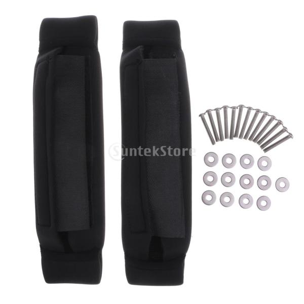 説明: 1組のサーフフットストラップステンレス製のネジとフィッティングの指示が含まれています調節可能なストラップ付き材質：ナイロンサイズ：約26x87cm / 10.2x2.8インチパッケージに含まれるもの: 1ペアカイトサーフィンフットス...