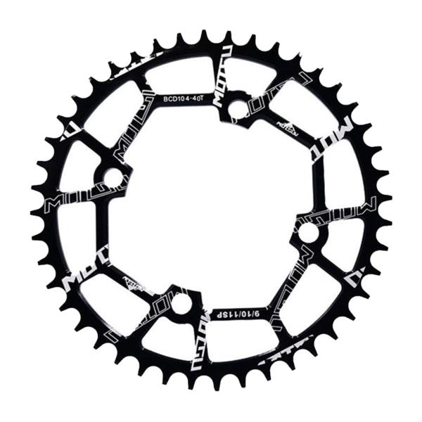 説明:デラックスナローワイドシングルスピード4アームチェーンリング.40/42/44//48/50 / 52Tチェーンリングチェーンホイールプレミアムアルミニウム合金CNC機械加工プロセスラウンドバイクチェーンリング-腐食.超軽量で高強度幅...