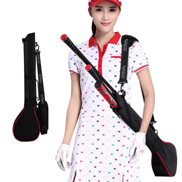 説明:耐久性のあるナイロン素材でできており.耐水性と耐摩耗性を備えています.軽量で折りたたみ式.3つのクラブを収納でき.ジッパーカバーでクラブをより保護します取り外し可能な調節可能なショルダーストラップとキャリーハンドルを備えたデザインで....