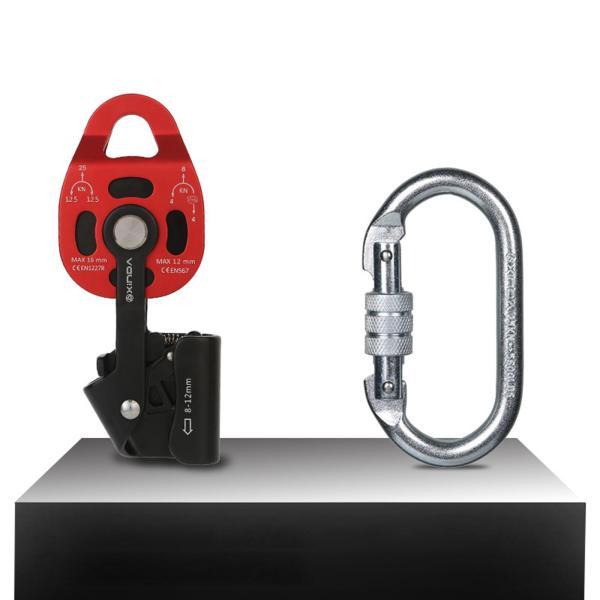 説明:8〜12mmのロープに適合し.クライミングカラビナを含みます. 25KNの破壊強度.航空用アルミニウム.高い靭性と強度.便利なカムプロセスキャプチャにより.ロープを簡単に上にスライドさせることができますが.反対方向に引っ張るとクランプ...