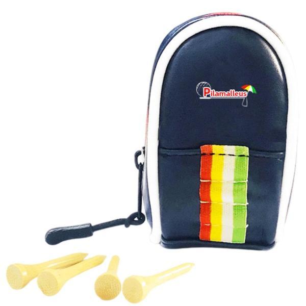 説明:PUレザー製のゴルフボールポーチで.収納バッグやバックパックに掛けやすいです.ゴルフポーチは最大3つのゴルフボールを収納でき.持ち運びに便利でシンプルです.バックルとジッパー付きのゴルフボールホルダーは.ゴルフバッグまたはベルトに取り...