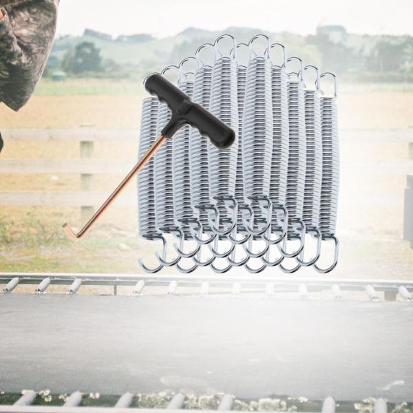 説明:[プレミアム素材]:トランポリンスプリングは高品質の金属で作られており.耐久性と長寿命を保証し.優れた防錆性を提供し.長年使用した後でも弾力性を維持します.[取り付け簡単]:T字フック付きで取り付け簡単. T フックはスプリングを引っ...