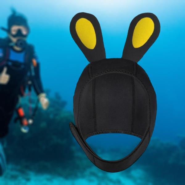 説明:[かわいいウサギの耳のデザイン]: ウサギの耳のウェットスーツフードは女性と子供向けに設計されており.水中で認識しやすく.頭と耳を海シラミから守ります. [高級素材]スキューバダイビングフードは3mmのネオプレン製で.伸縮性があり.暖...