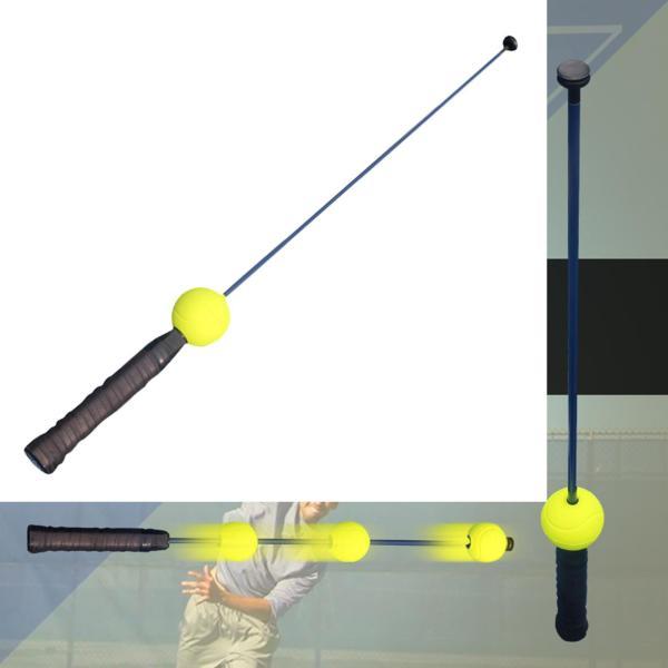 説明:テニスラケットスイングトレーニング補助具:このテニススイングトレーナーラケットは.パワー.精度.サーブスピードを向上させ.フォアハンド.バックハンド.スライス.コンプレッションを向上させるように設計されています.金属構造:金属製のこの...