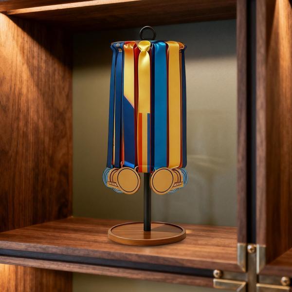 説明: [多用途ディスプレイ]メダルハンガーディスプレイラックは.メダル.レース賞.子供のランニングの成果を整理して展示するのに最適です. [回転可能なデザイン]賞ホルダーディスプレイスタンドは360度回転する構造を採用しており.メダルのア...