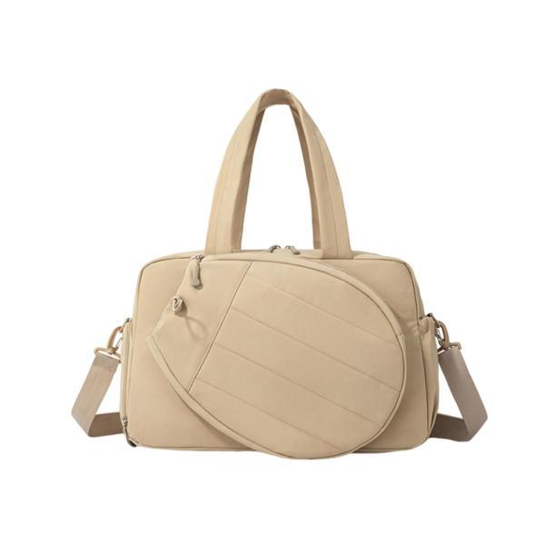 説明:[整理整頓されたデザイン]: 通気性のある靴入れで.靴を他のアイテムから分けて収納できます. [調節可能なストラップ]テニスラケットバッグには.調節可能なショルダーストラップと取り外し可能なバックルが付いており.旅行中に便利です. [...