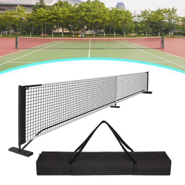 説明: [耐久性]丈夫な3層の破れにくいポリエステルネットとオックスフォード布で作られたこのテニストレーニングネットは.強力な衝撃や過酷な屋外条件にも耐え.長期間使用できます. [安定性]ポータブルアウトドアピックルボールネットは頑丈な金属...