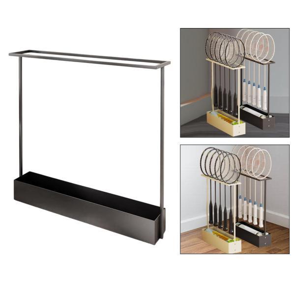 説明: [素材]: バドミントンラケット収納ラックは丈夫な金属で作られており.長期間の使用とギアの信頼性の高いサポートを保証します. [多目的収納]: テニスラケットディスプレイラックは.バドミントン.テニスラケット.傘を整理して展示するの...